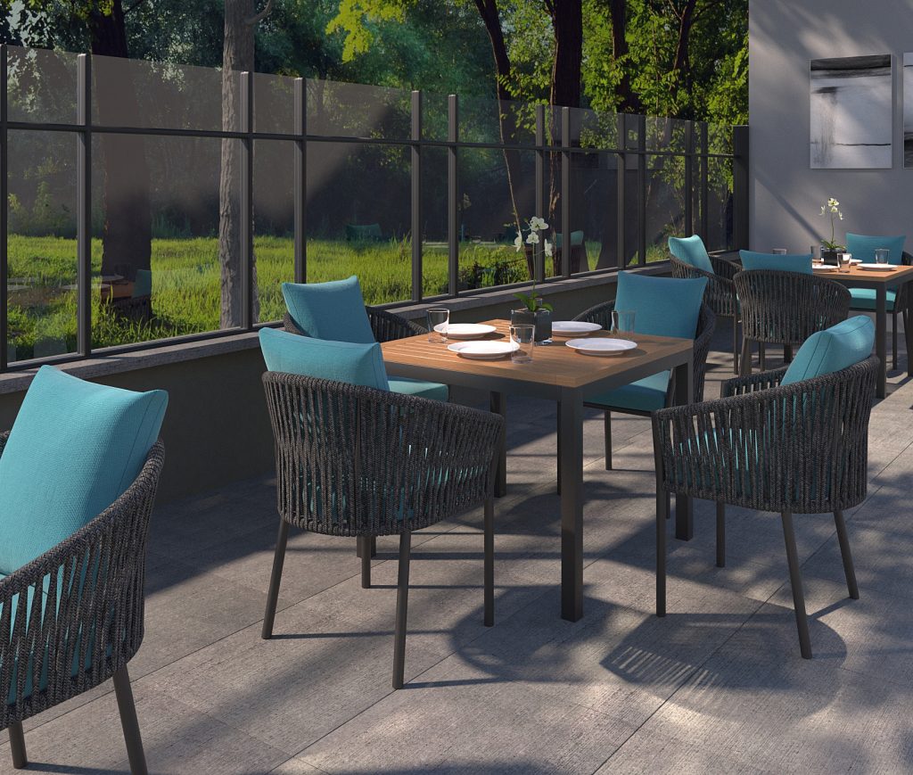 TRIDENT SQUARE TABLE - Dubai's Best Outdoor Furniture